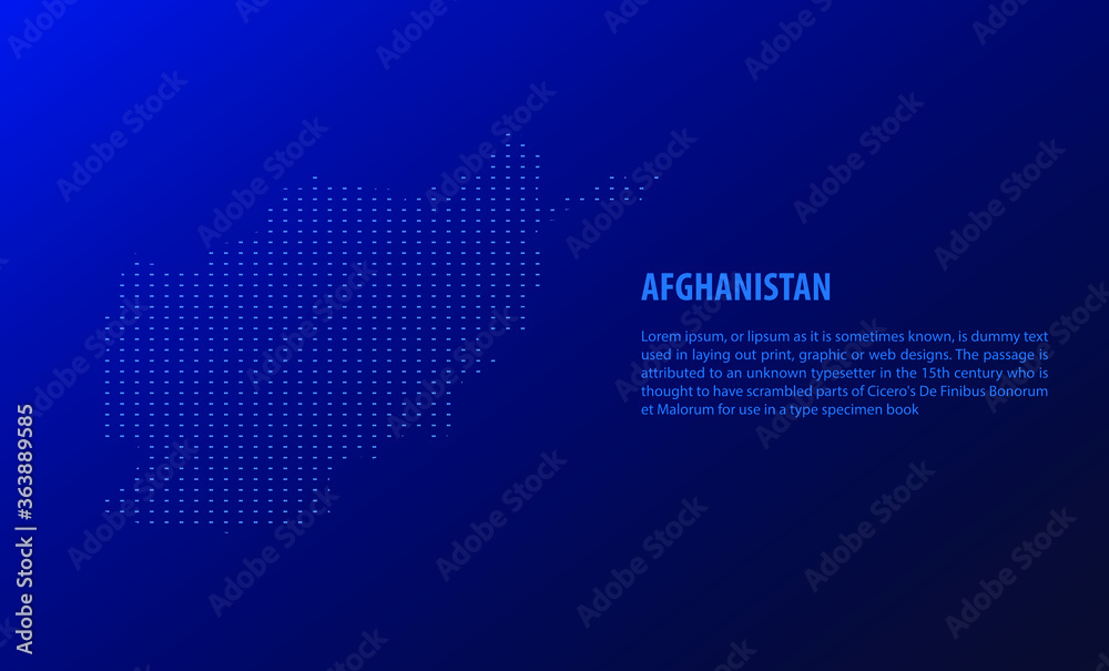 Map of Afghanistan and Flag design. 3d Flag Map and Vector Stock Vector ...
