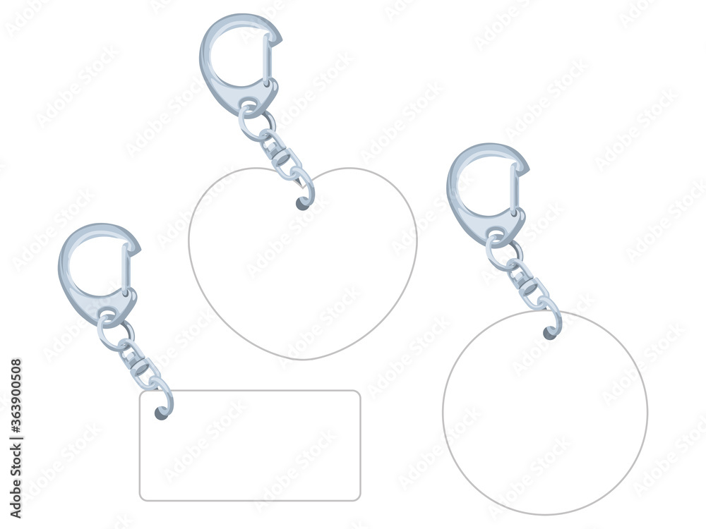 キーホルダーの留め具イラスト Stock Vector Adobe Stock