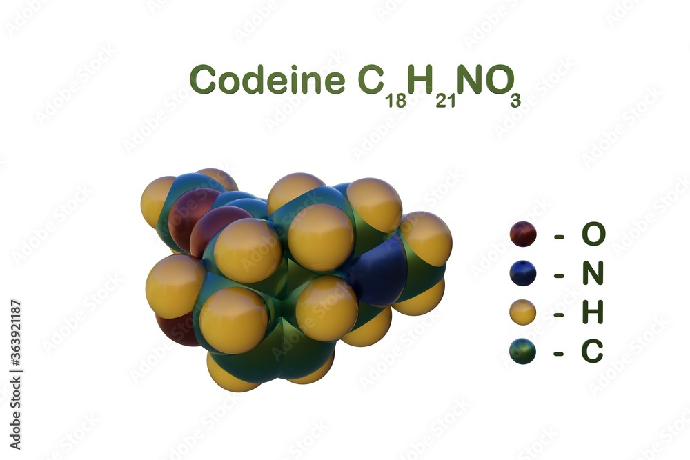 Structural chemical formula and space-filling molecular model of ...