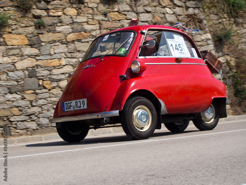 bmw Isetta, compact threewheeler car from germany Stock Photo | Adobe Stock