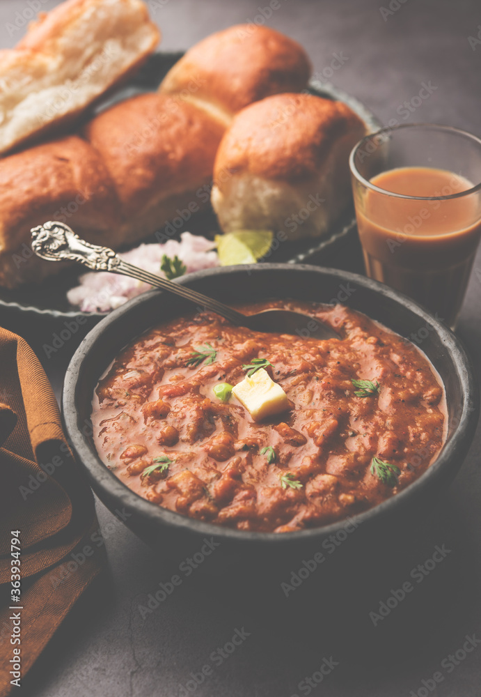 Pav bhaji is a popular Indian street food that consists of a spicy mix ...