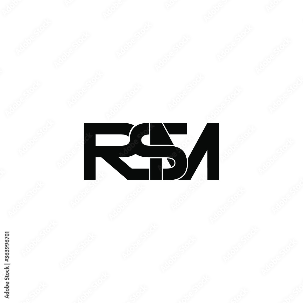 rsm letter original monogram logo design Stock Vector | Adobe Stock