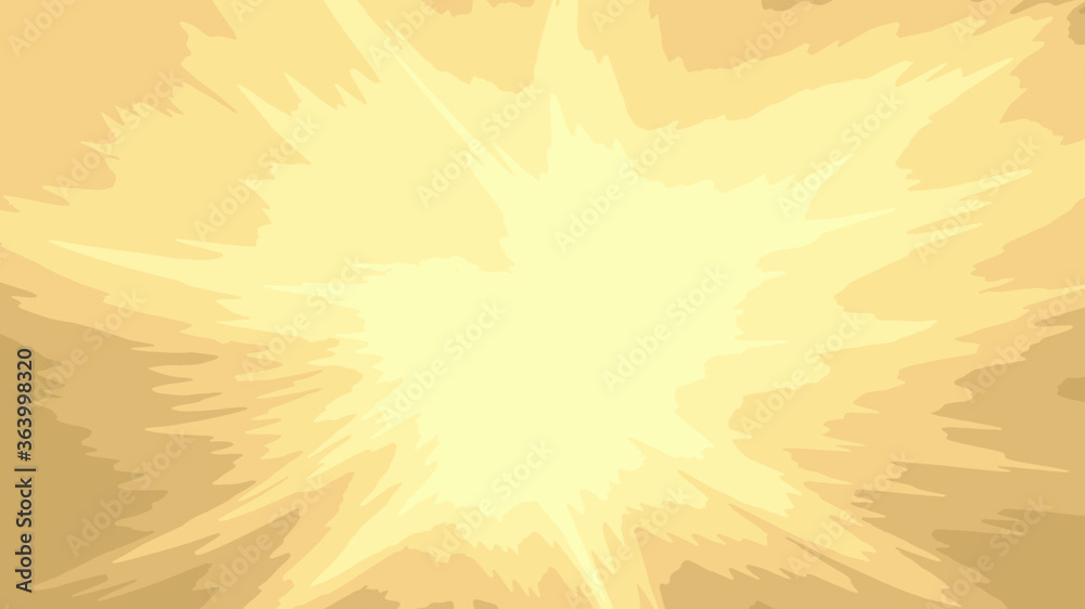 light rays in cartoon style, background, flat vector illustration ...