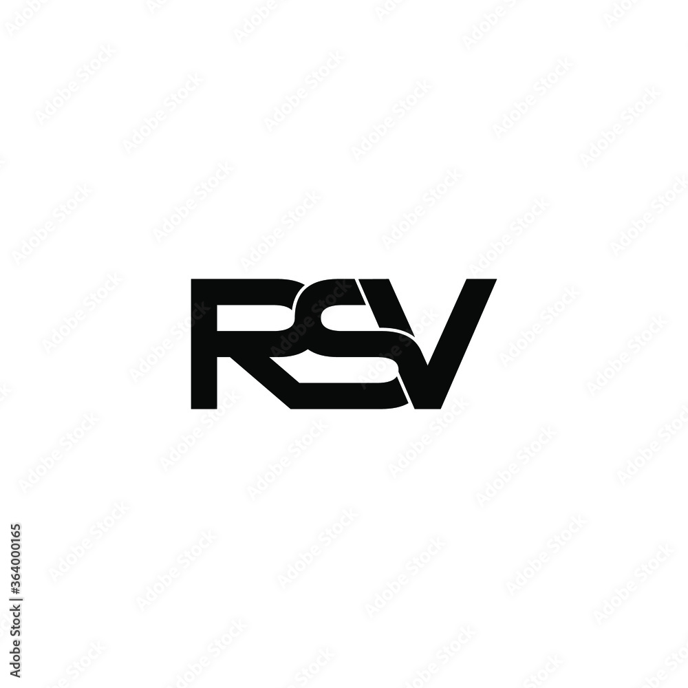 rsv letter original monogram logo design Stock-Vektorgrafik | Adobe Stock