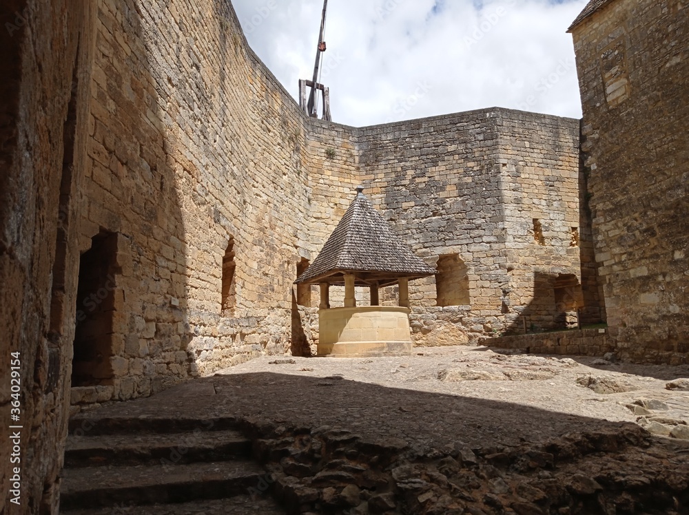 Castelnaud-la-chapelle, Dordogne, France - Jully 3 2020: Medieval ...