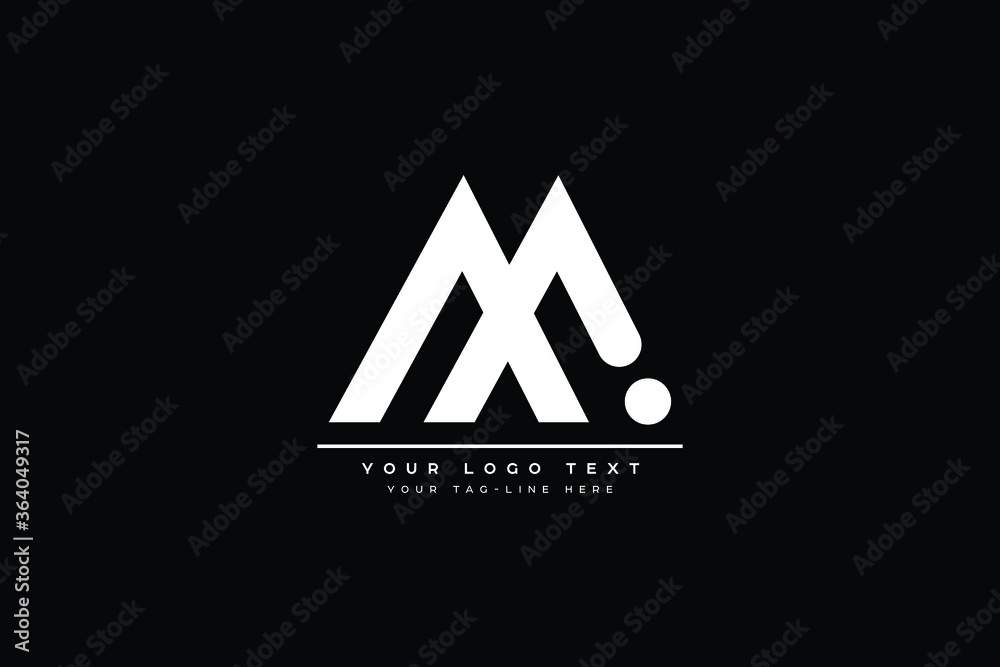 M logo design for business purpose. Initial based alphabet letters and ...
