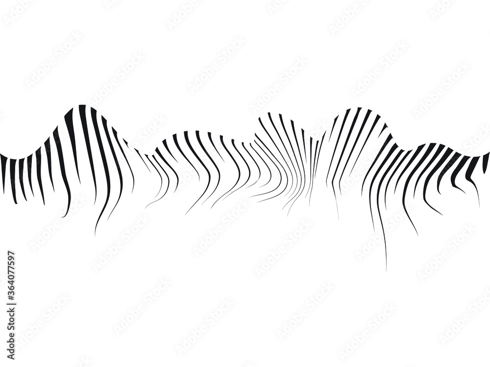 Speed Lines in wave Form . Vector Illustration .Technology Logo ...