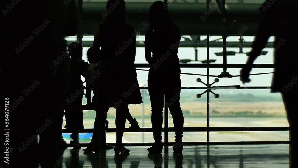 Airport observation area or Public Observation Area for passengers and ...