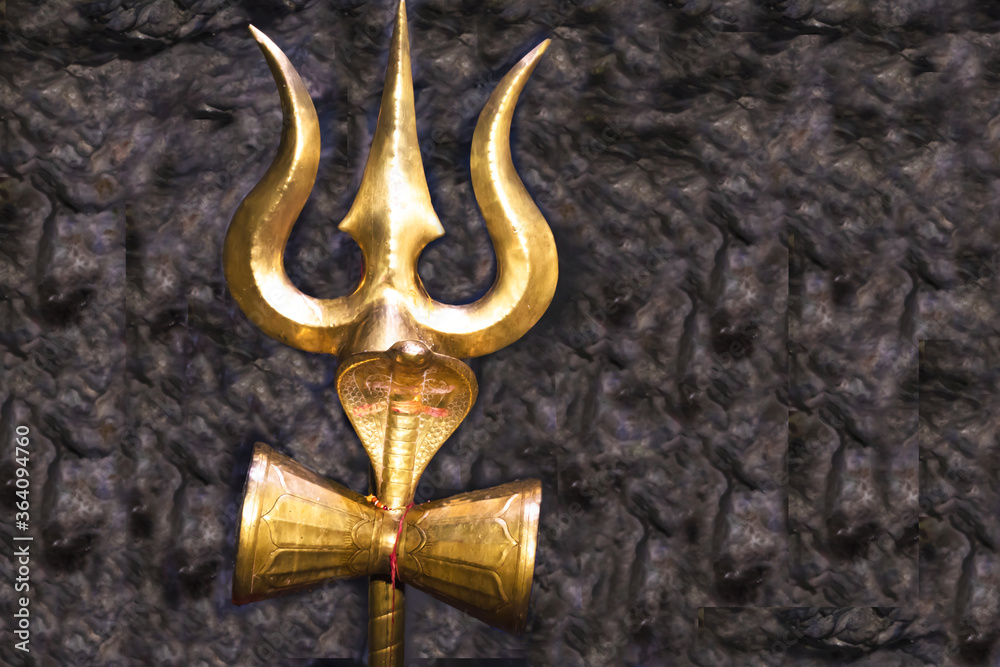 Foto de Image of trident weapon used by lord shiva do Stock | Adobe Stock