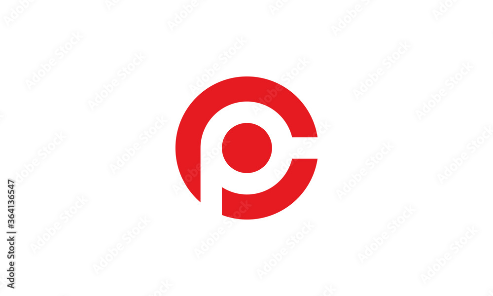 PC Logo Design PC Initials PC Monogram Symbol Stock Vector | Adobe Stock