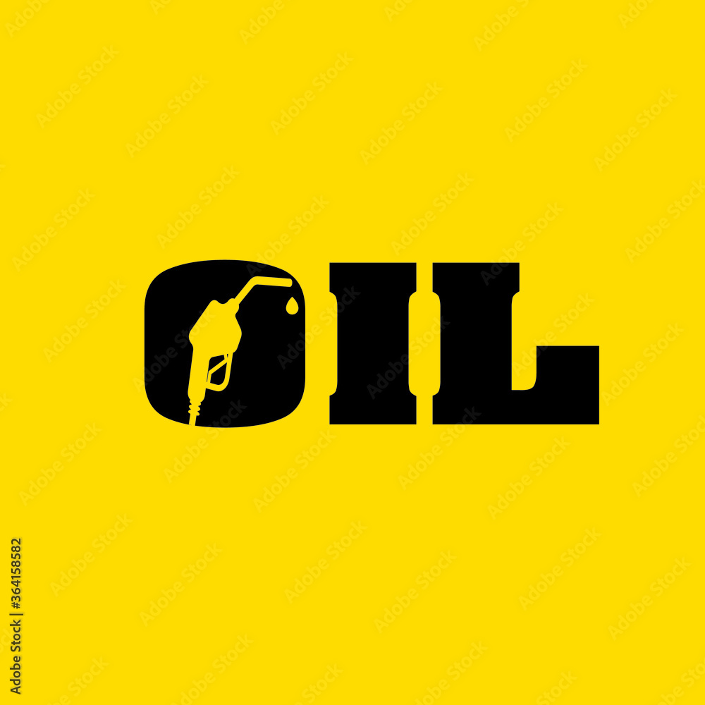Petrolium oil typhography logo vector graphic design. Stock Vector ...
