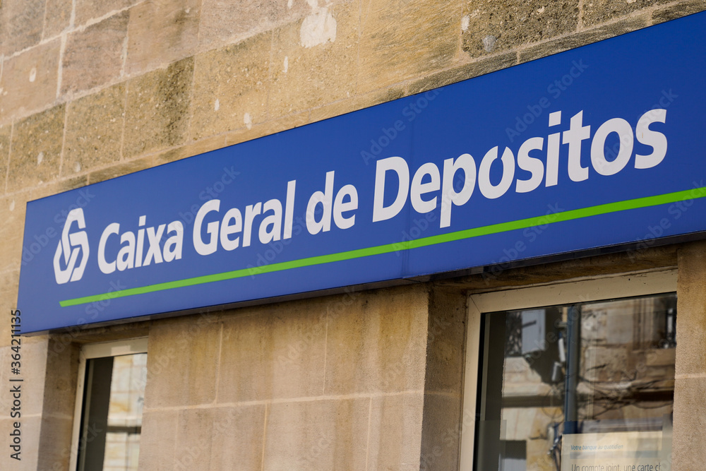 cgd Caixa Geral de Depositos Sign and text logo for agency Portuguese ...