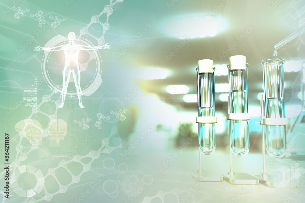 lab test tubes in modern chemistry university facility - drink water ...