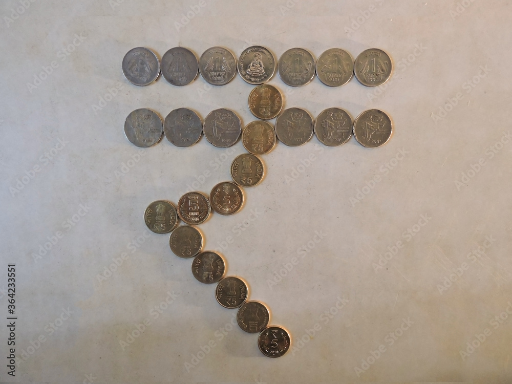 Rupees symbol of India Stock Photo | Adobe Stock