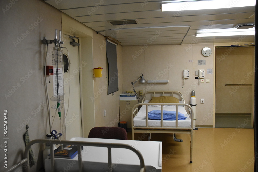 Photo & Art Print Hospital on the ship with two beds inside the ...