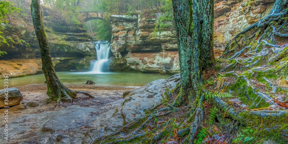 The Upper Falls, Hocking Hills State Park in Ohio Stock Photo | Adobe Stock