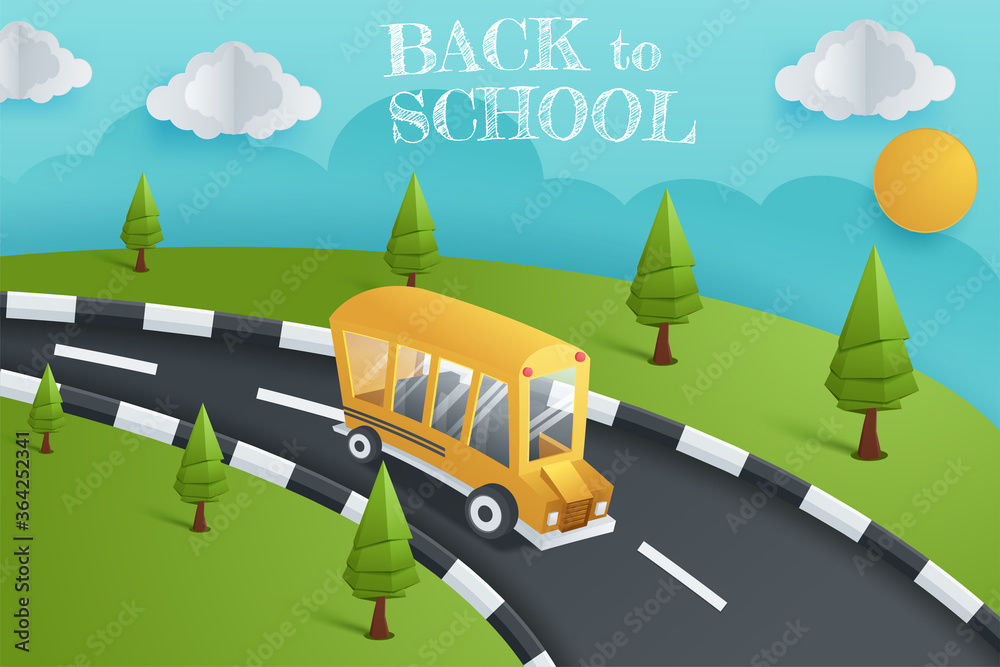 Welcome back to school vector illustration Stock Vector | Adobe Stock