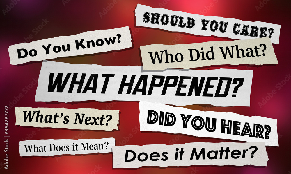 What Happened Newspaper Headlines Did You Know Have Heard 3d ...