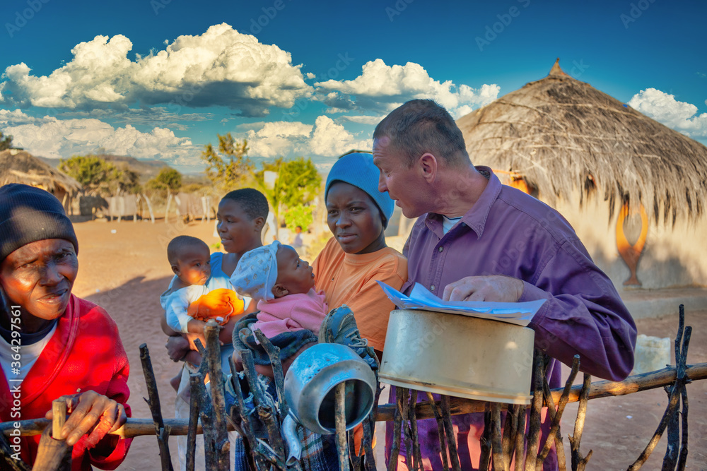 african village life Stock Photo | Adobe Stock