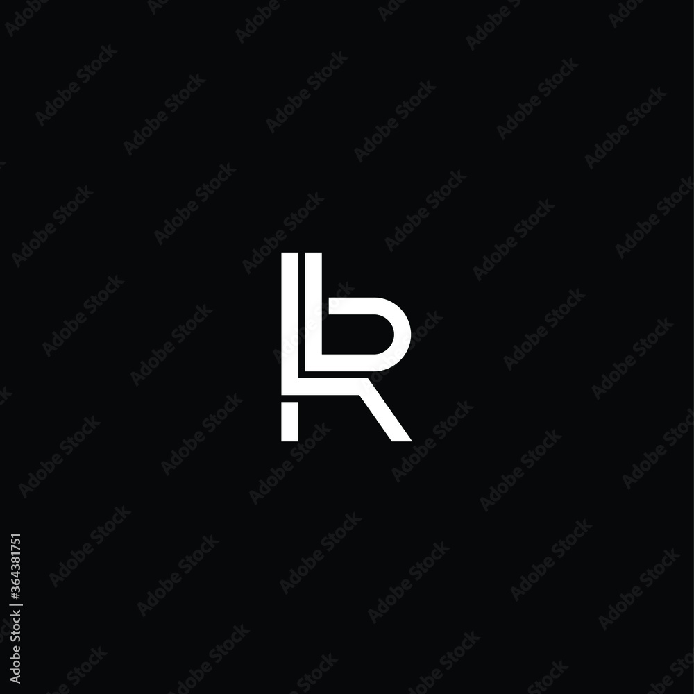 LR or RL letter designs with black or white backgrounds and different ...