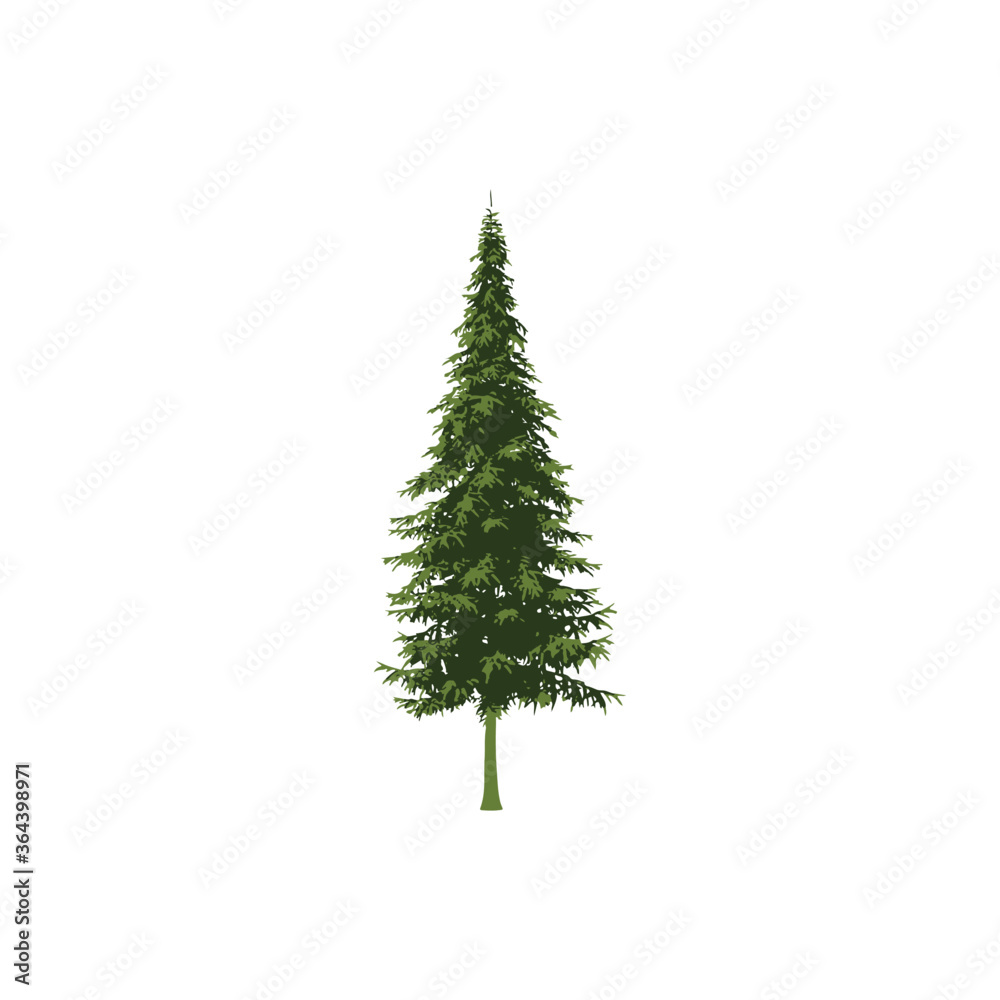 pine tree design illustration Stock Vector | Adobe Stock
