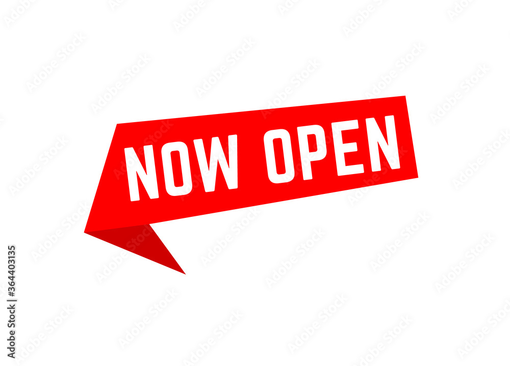 Now Open with bubble sign,Now Open tag sign Stock Vector | Adobe Stock