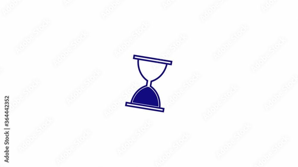 Hourglass waiting sign for computer programmes and mobile apps. Sand ...
