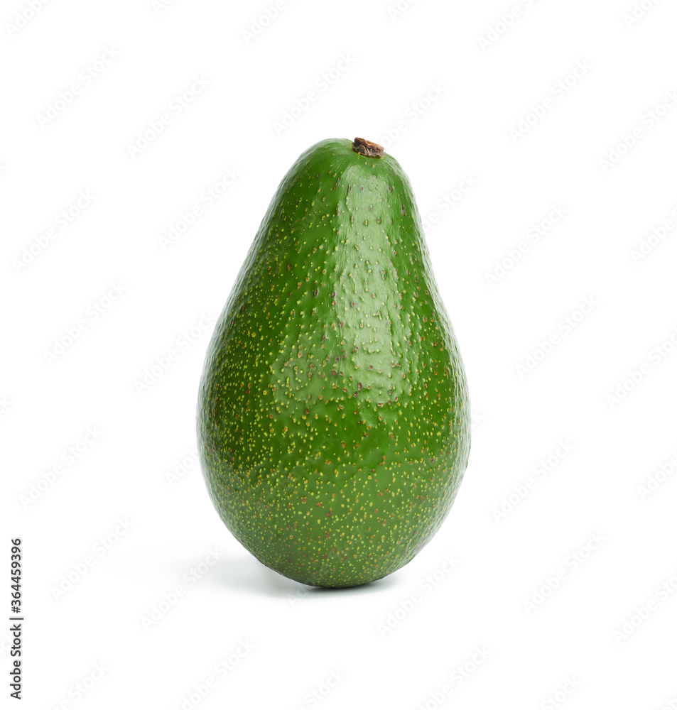 green avocado fruit isolated on white background, tasty and healthy ...