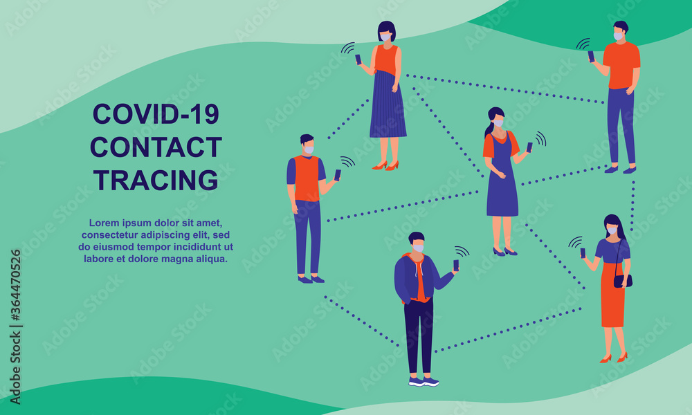 Covid-19 Contact Tracing. Covid-19 Coronavirus Outbreak Prevention ...