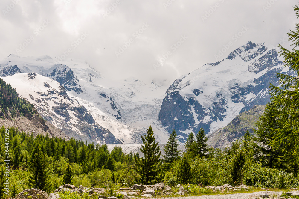 Morteratsch, Morteratschgletscher, Gletscher, Gletscherpfad ...