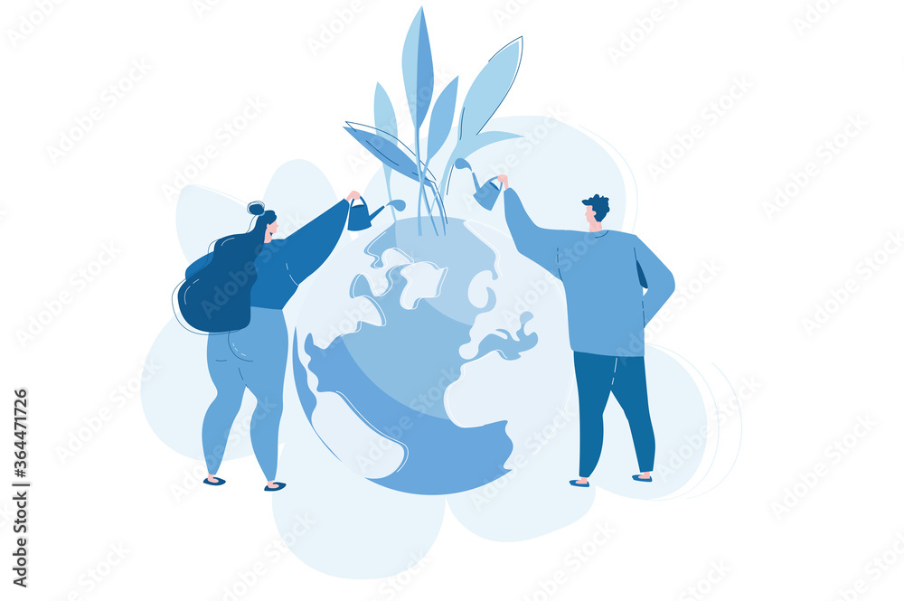 Earth day, save the planet, save energy, Vector illustration for web ...