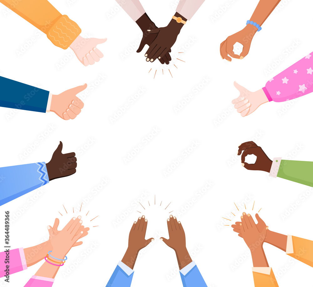 Poster Hand Gestures Frame Composition – Wall Art | UkPosters