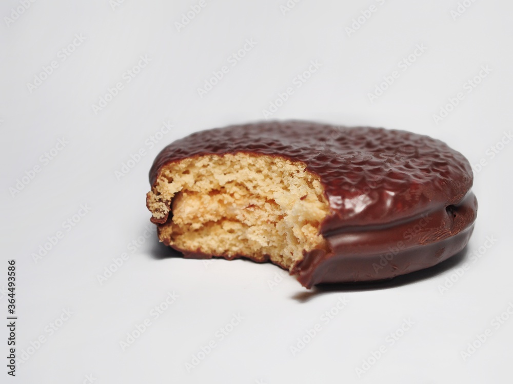 Choco pie isolated on white background Stock Photo | Adobe Stock