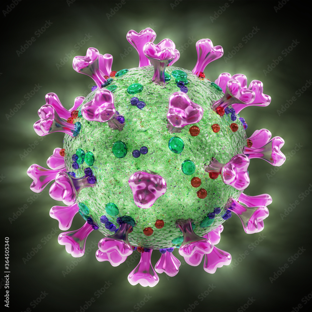 coronavirus / Covid-19 / Sars-CoV-2 - Microscopic view of all major ...