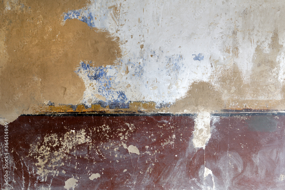 Eine Wand mit altem Verputz Stock Photo | Adobe Stock