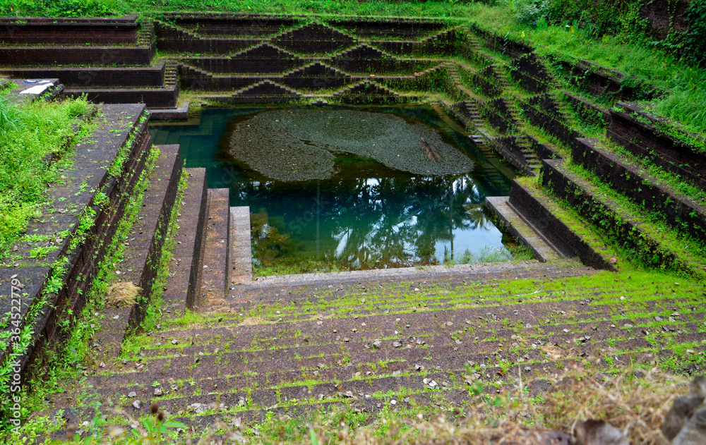 Temple pond in Kerala Stock Photo | Adobe Stock