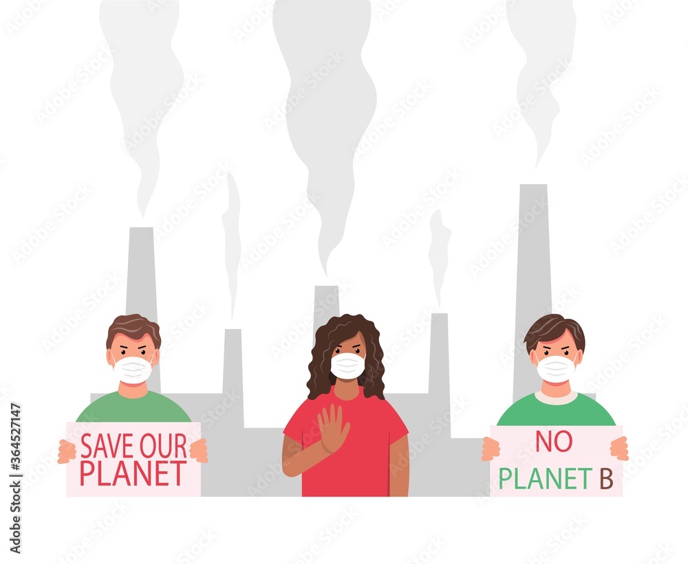 People Protesting Against Pollution