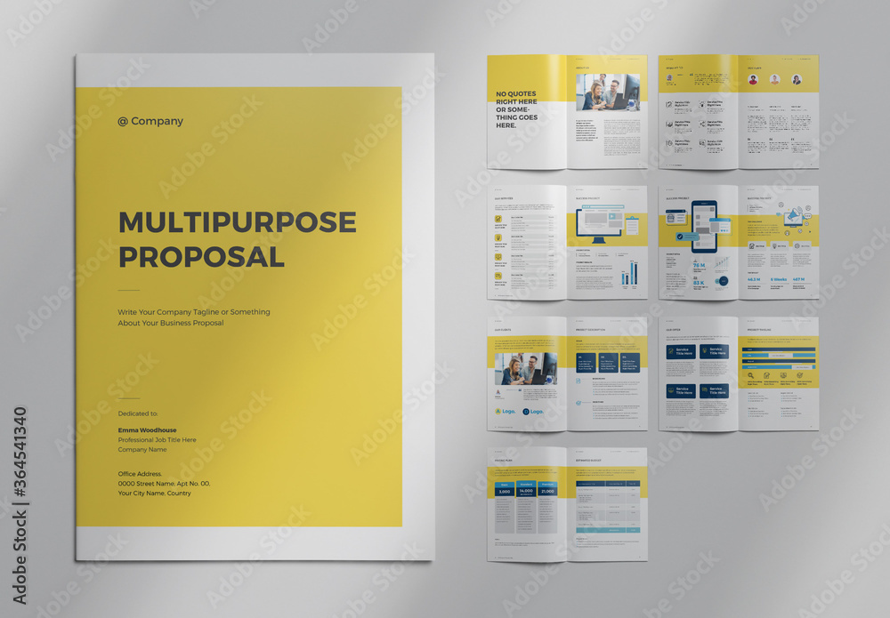 Proposal Layout Stock Template | Adobe Stock