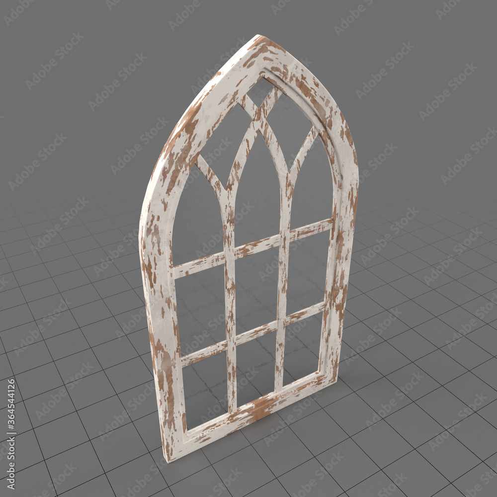 Farmhouse window Stock 3D asset | Adobe Stock