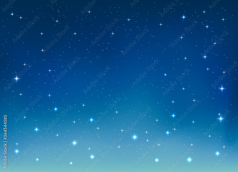 nice bright stars in the night sky background, vector eps10 Stock ...