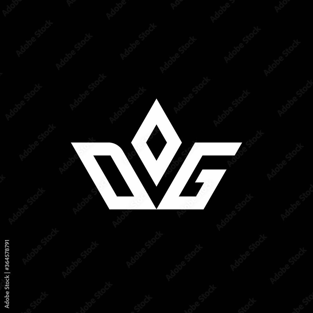 DG monogram logo with crown shape luxury style Stock Vector | Adobe Stock