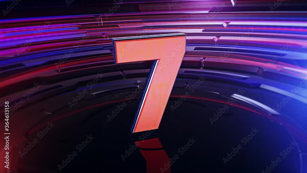 Countdown Top Ten Numbers Animation , Rendering, Background, Helpful to ...