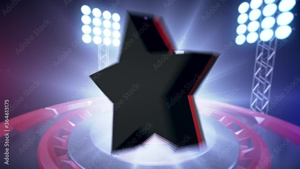 Vidéo Stock Countdown Top Ten Numbers Animation Rendering Background