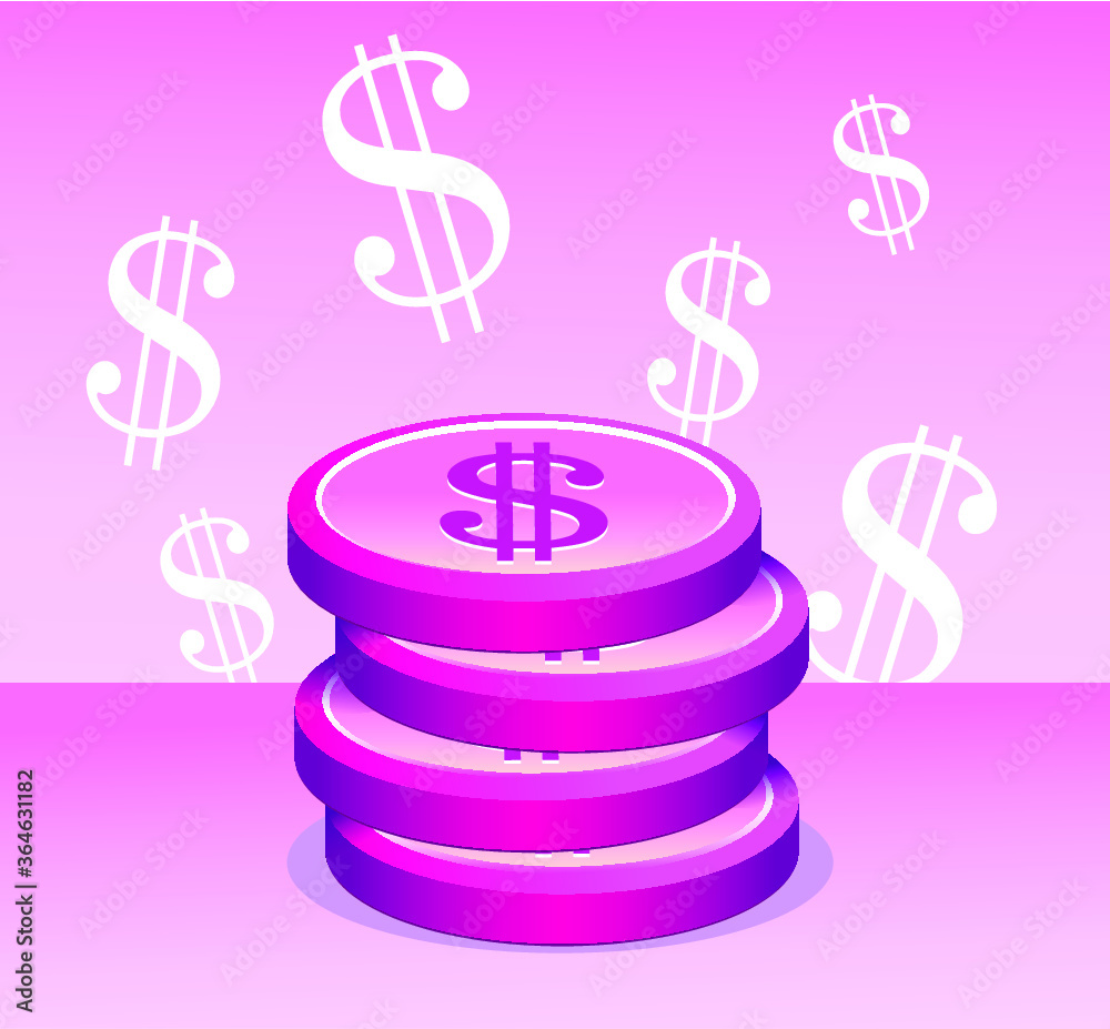 Ilustracao Pink Money, LGBT, Gay, Homossexual, Moeda, Dinheiro, Rosa ...