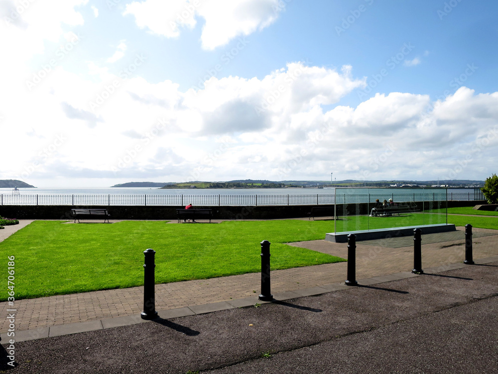 The Titanic Memorial Garden in Cobh, IRELAND, viewing the last ...