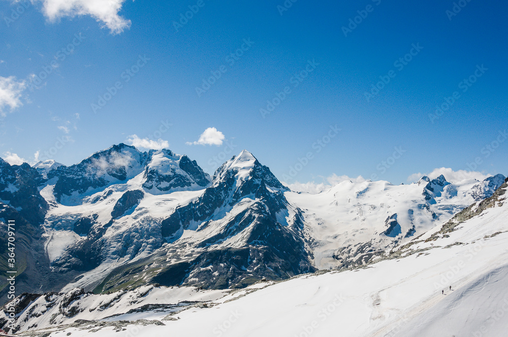 Piz Roseg, Val Roseg, Murtèl, Corvatsch, Wanderweg, Gletscherwanderung ...