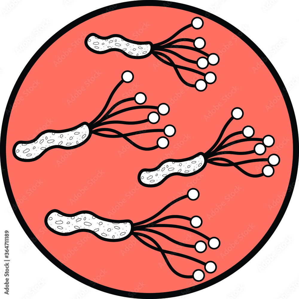 Colorful Cartoon Illustration of Worms in a Circle, Perfect for ...