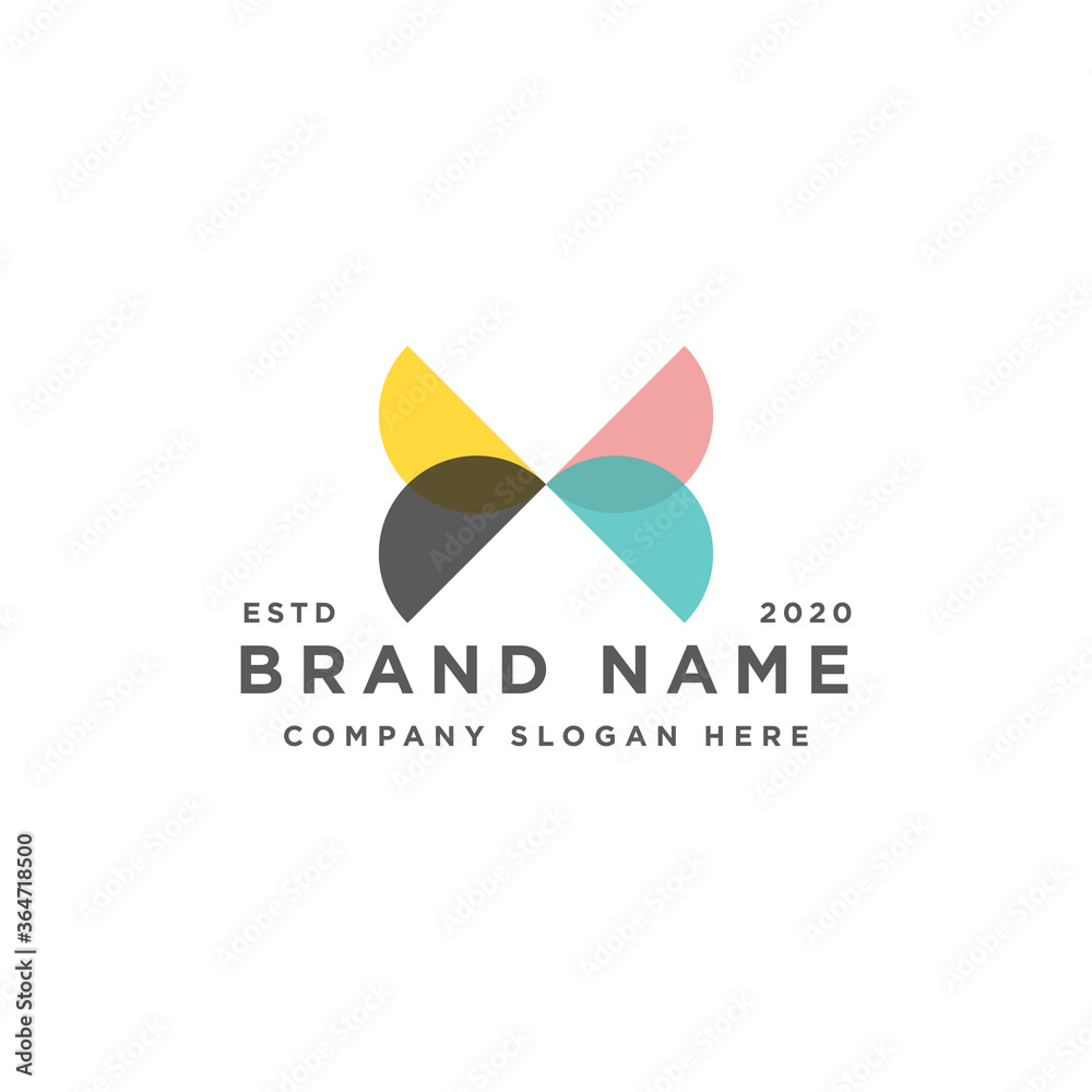 simple modern butterfly logo design inspiration Stock Vector | Adobe Stock