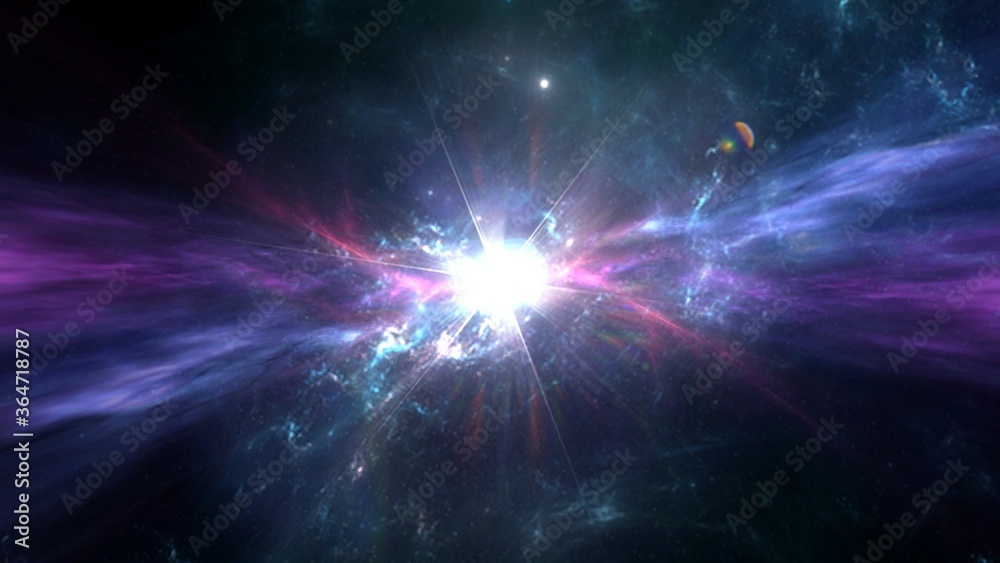 black hole, science fiction wallpaper. Beauty of deep space. Colorful ...