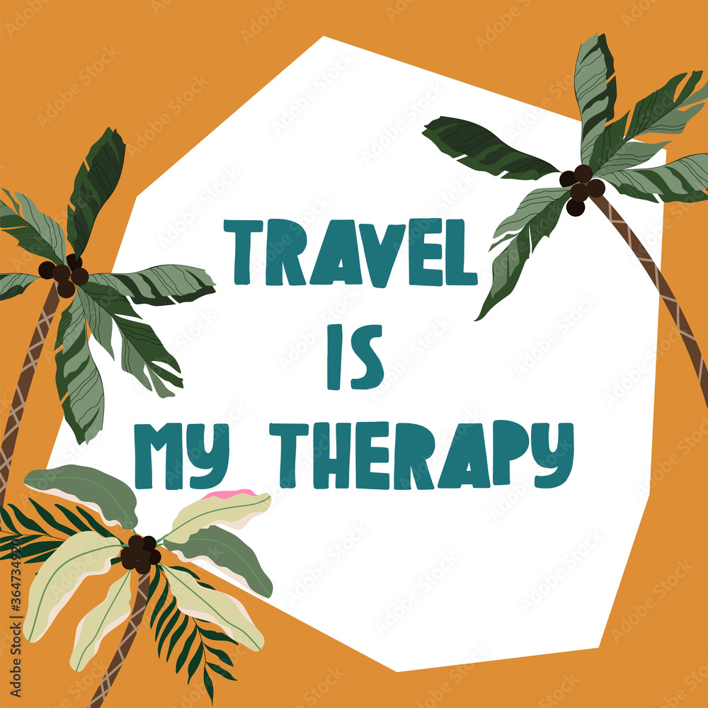 Travel poster design. Hand-drawn vector illustration for web and print ...